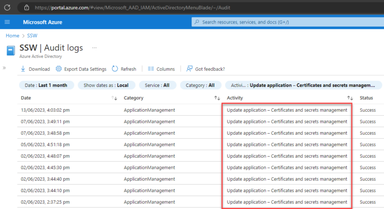 Azure – app registration secret/certificate logs cannot be forwarded to ... Azure – app registration secret/certificate logs cannot be forwarded to ...